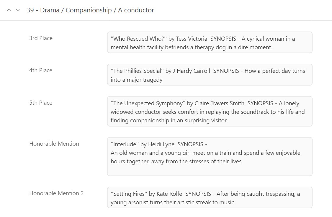 NYC Midnight short story competition 2023 round 1 | CTS Writes